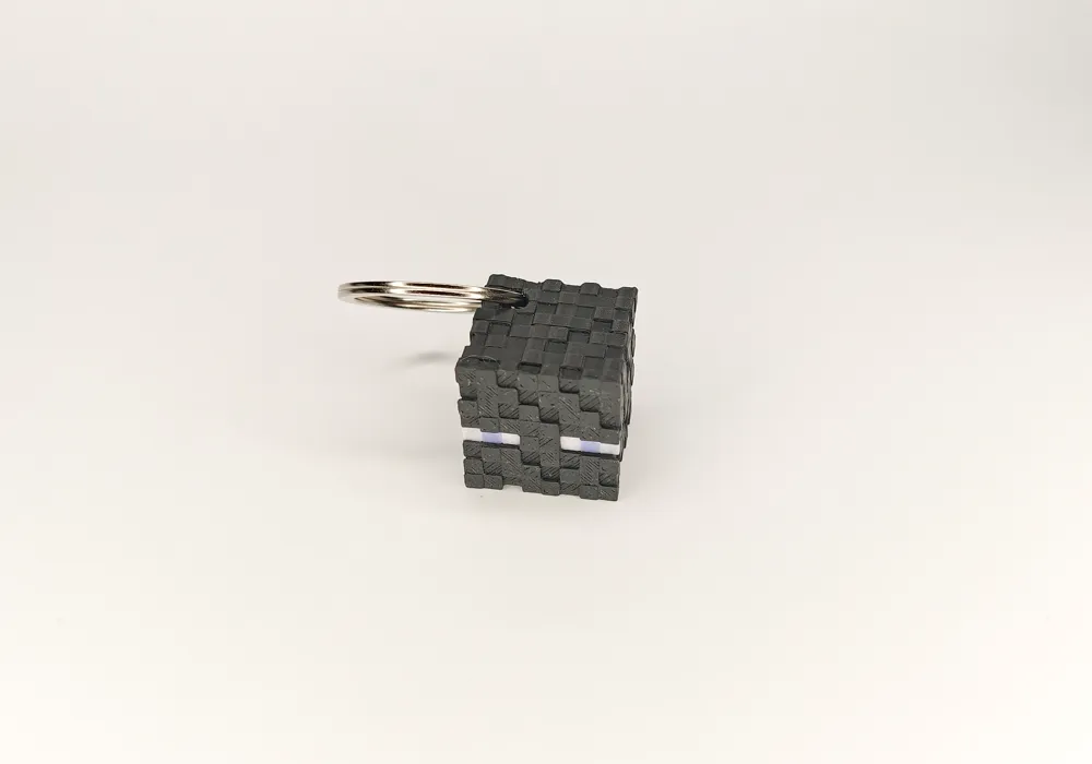 Minecraft Enderman Head Keychain - Free 3D Print Model - MakerWorld