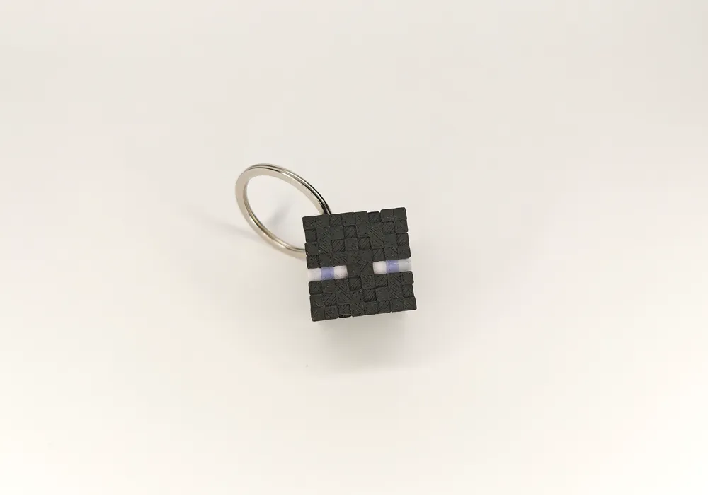Minecraft Enderman Head Keychain - Free 3D Print Model - MakerWorld
