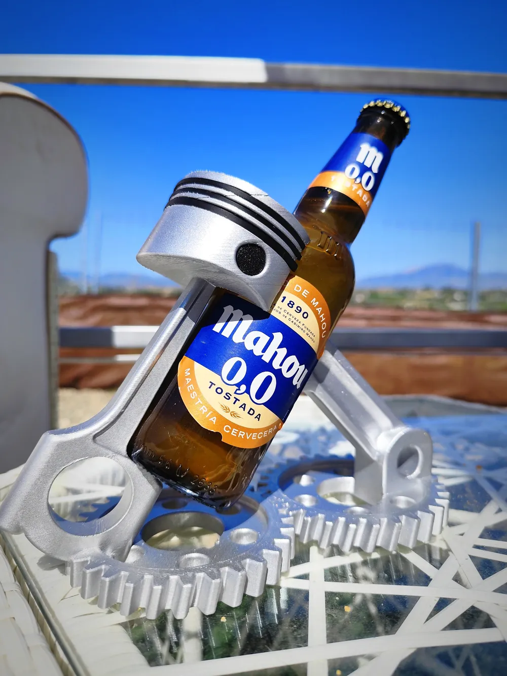 Engine Piston Beer Bottle Holder - Free 3D Print Model - MakerWorld