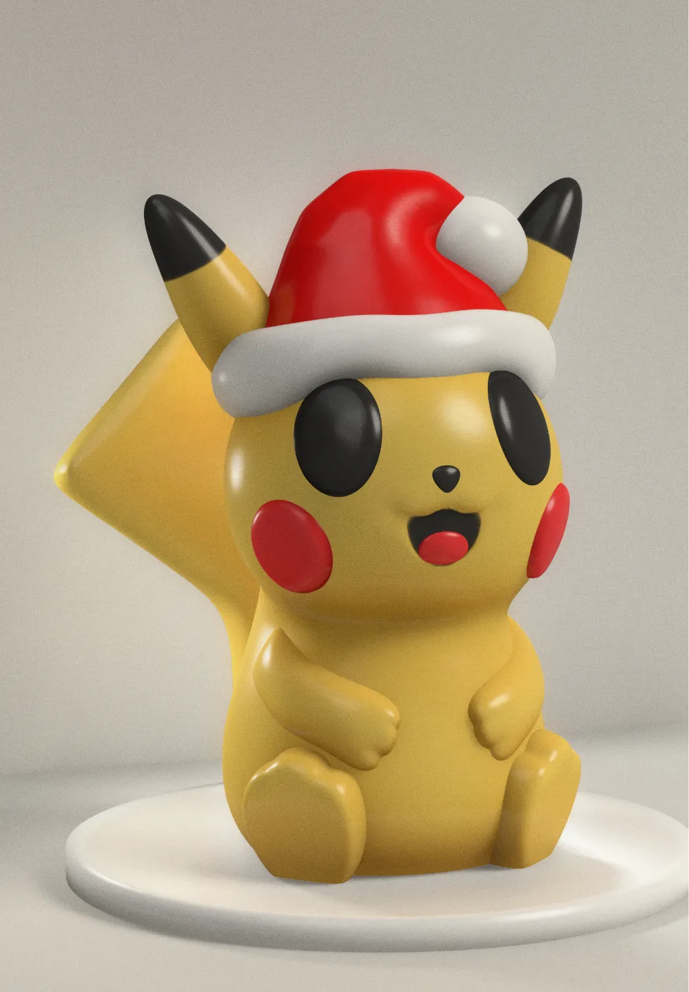 Santa Pikachu by hildi3d - MakerWorld