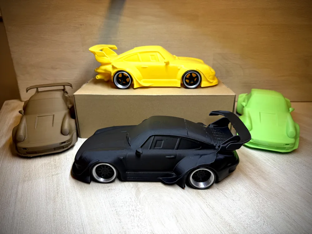 Porsche 911 Turbo RWB (993 Gen) Large Scale Model by ShapeShift 3D ...