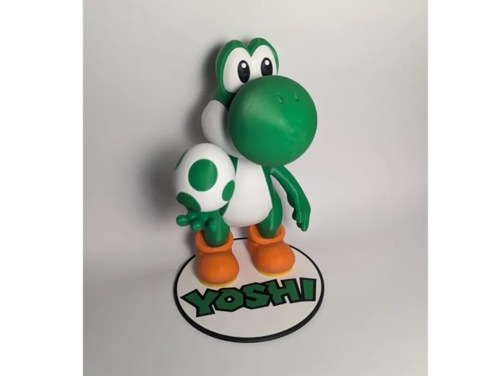 Custom Yoshi Base / Stand -> Yoshi figure Nintendo by Serpi - MakerWorld