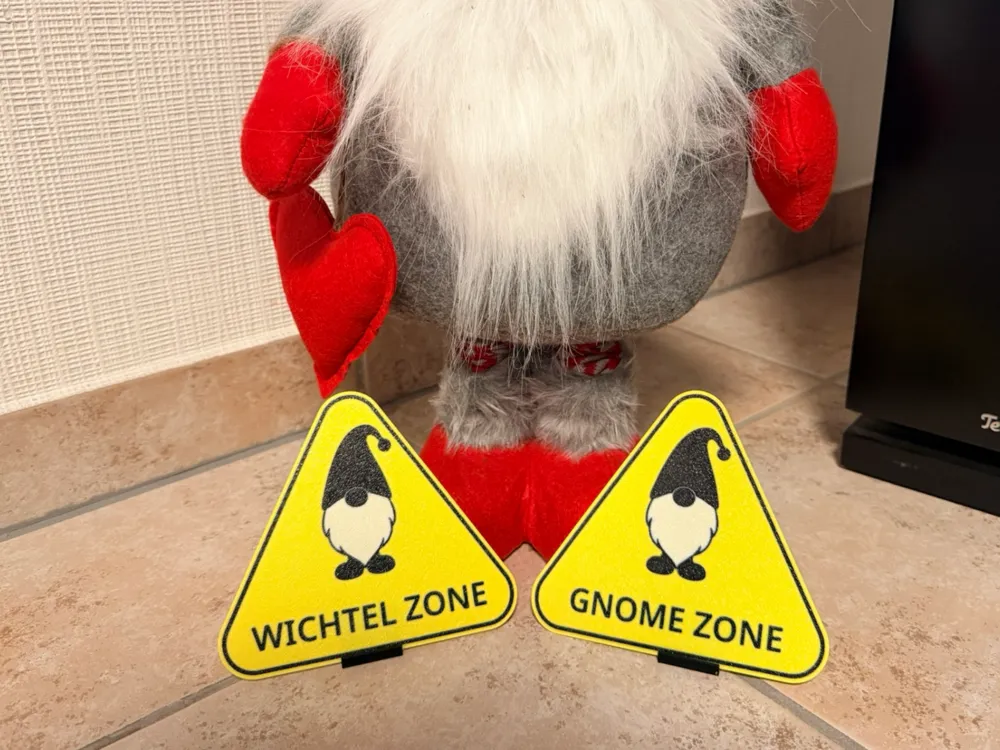 Wichtel Gnome Zone Warning Sign Elf on the Shelf von NodeJ3D MakerWorld: Kostenlose 3D-Modelle ...