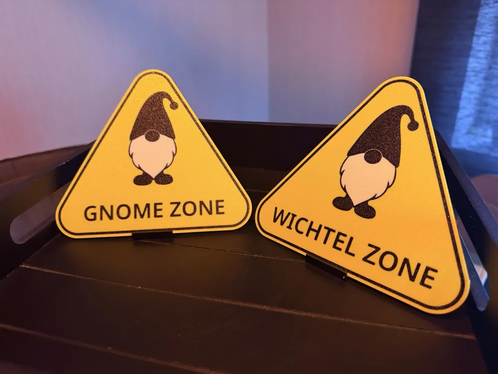 Wichtel Gnome Zone Warning Sign Elf on the Shelf von NodeJ3D MakerWorld: Kostenlose 3D-Modelle ...
