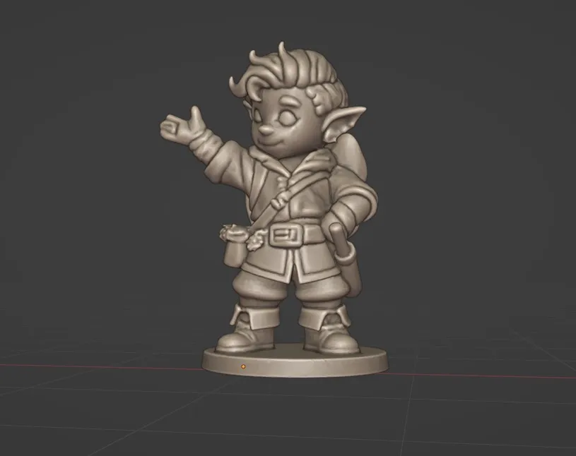 Halfling Rogue Miniature| 3D Printable DnD by Redsing_ART MakerWorld ...