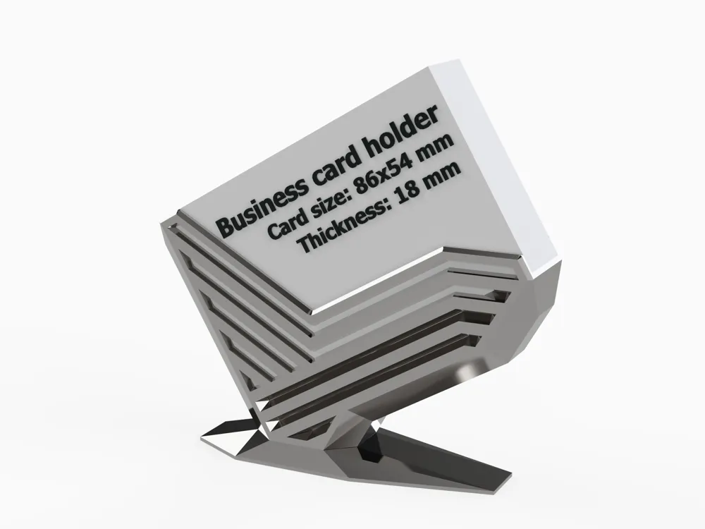Modern Business Card holder - Free 3D Print Model - MakerWorld
