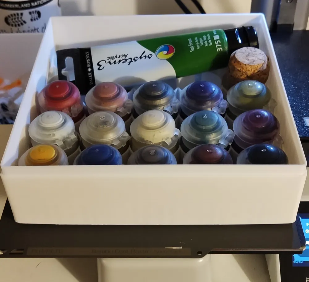Citadel Paint Storage Box with Lid - A1 Mini Print by Brice - MakerWorld