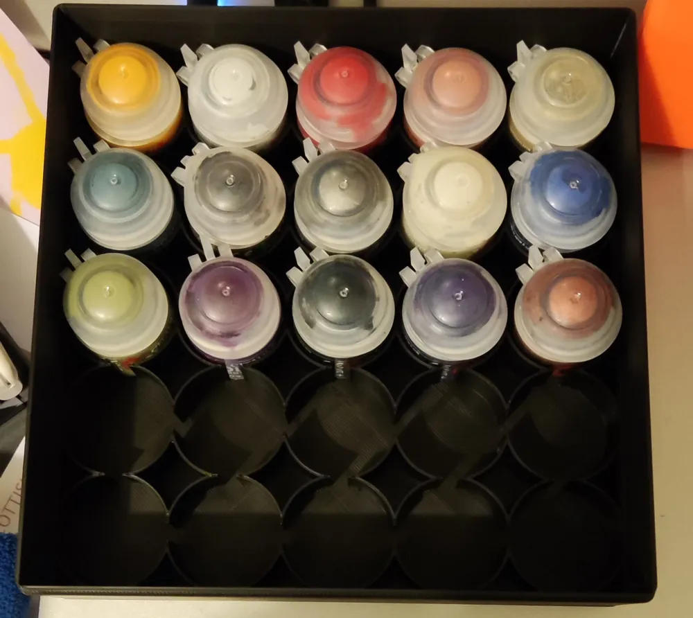 Citadel Paint Storage Box with Lid - A1 Mini Print by Brice - MakerWorld