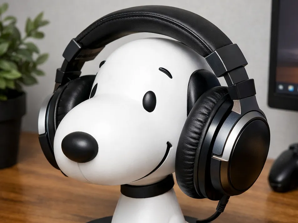 Snoopy Headphone stand - Free 3D Print Model - MakerWorld