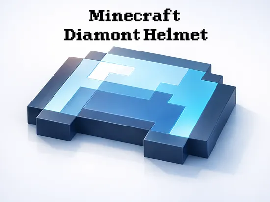 Minecraft Diamond Helmet - Free 3D Print Model - MakerWorld