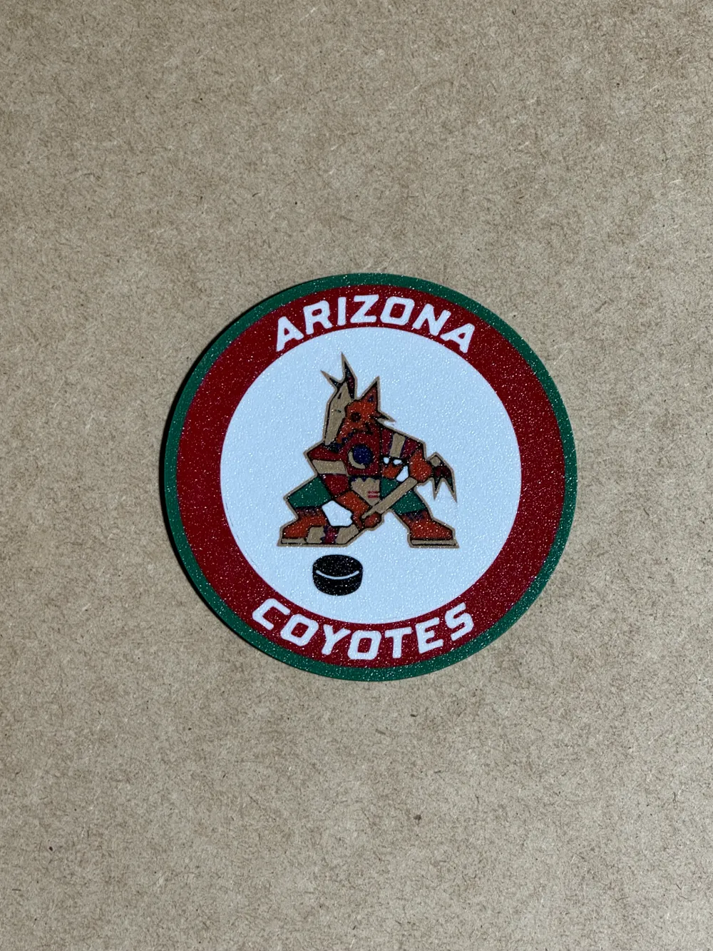 Arizona Coyotes nhl hockey custom logo coaster by JabHook - MakerWorld