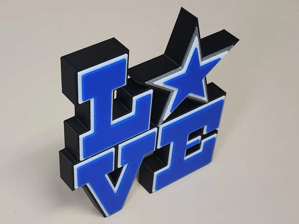 Dallas Cowboys Love Desk Display by briankstan - MakerWorld