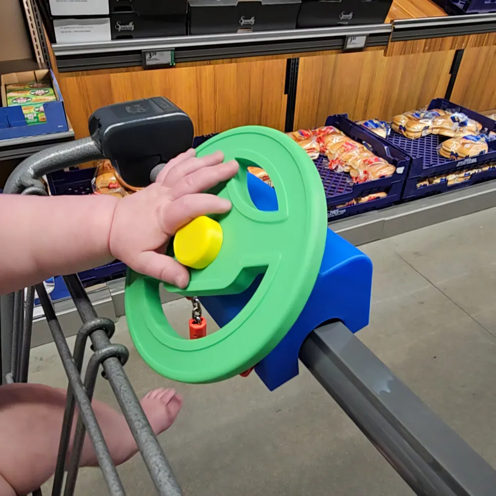 Baby Toy Steering Wheel for Shopping Cart by Andrew Lankford MakerWorld ...