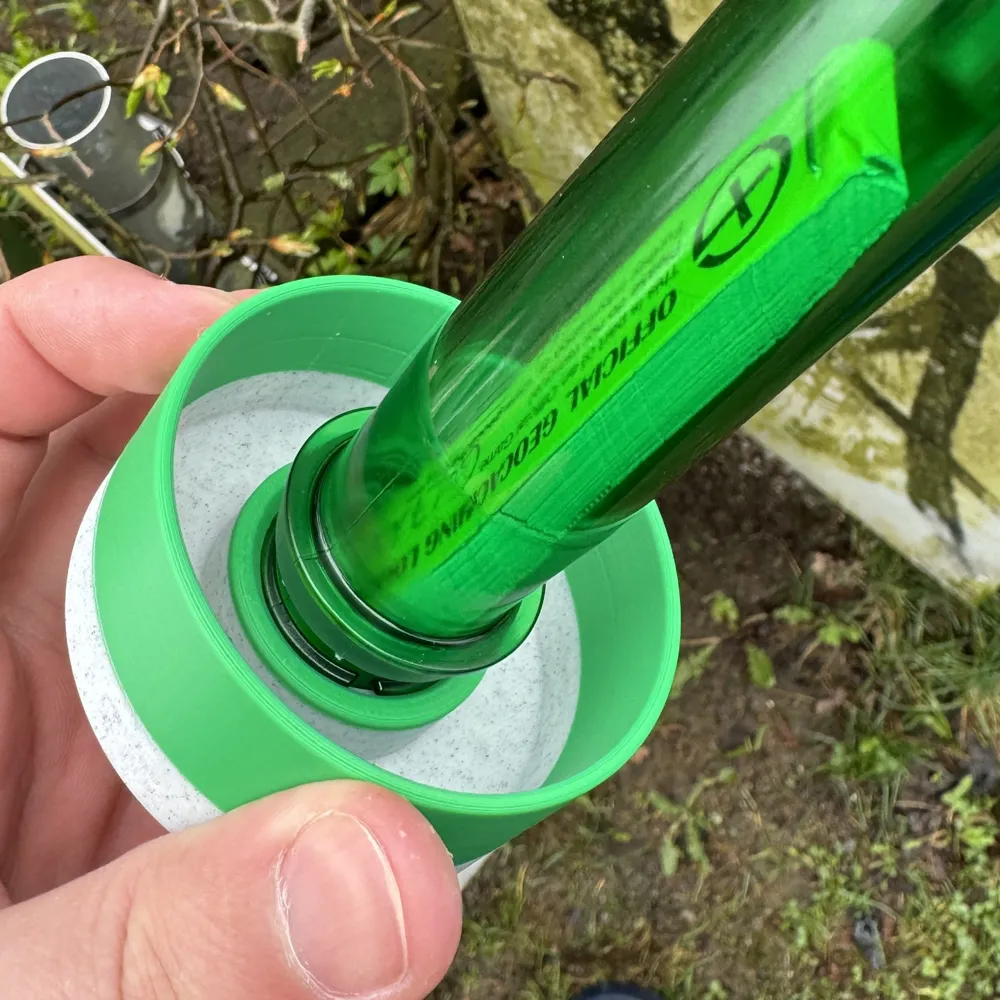 Geocache Sign Tube Cap 60mm for PET Container by jeng4aaaaa - MakerWorld