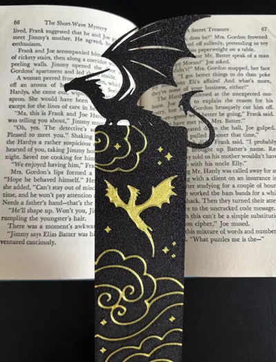 Fourth Wing Dragon Bookmark - Free 3D Print Model - MakerWorld