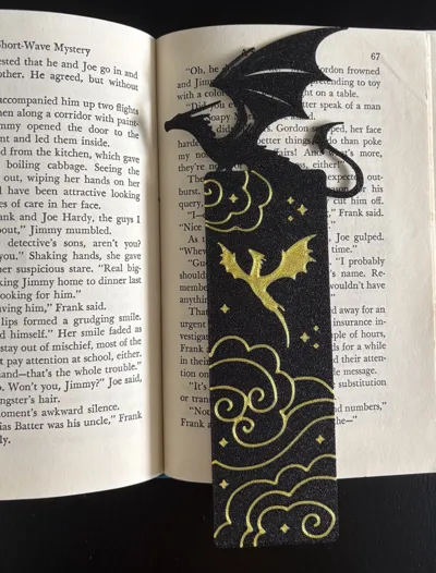 Fourth Wing Dragon Bookmark - Free 3D Print Model - MakerWorld