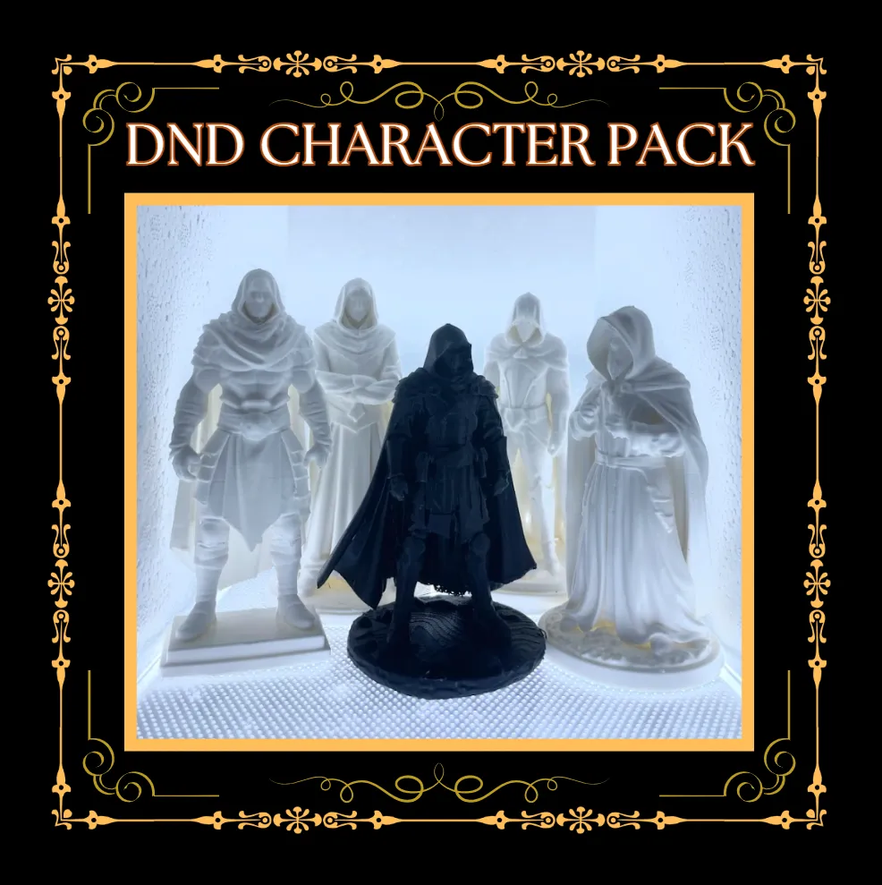 Dungeons & Dragons (DND) Character Start Pack 001 - Free 3D Print Model ...