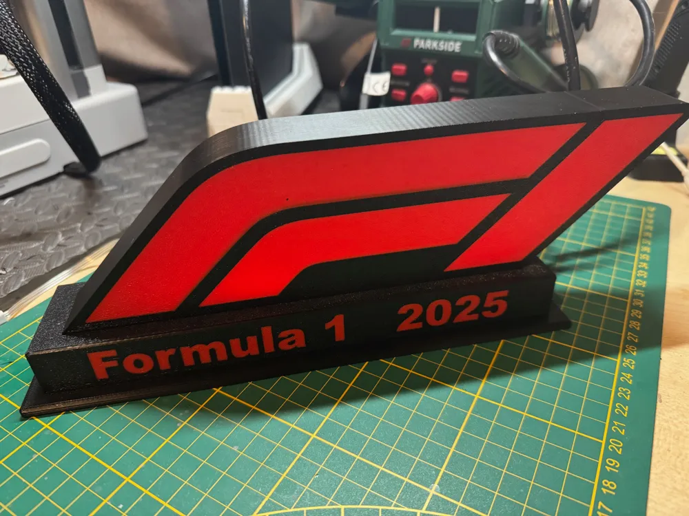 Formula 1 F1 Logo Lightbox 2025 by bomber - MakerWorld