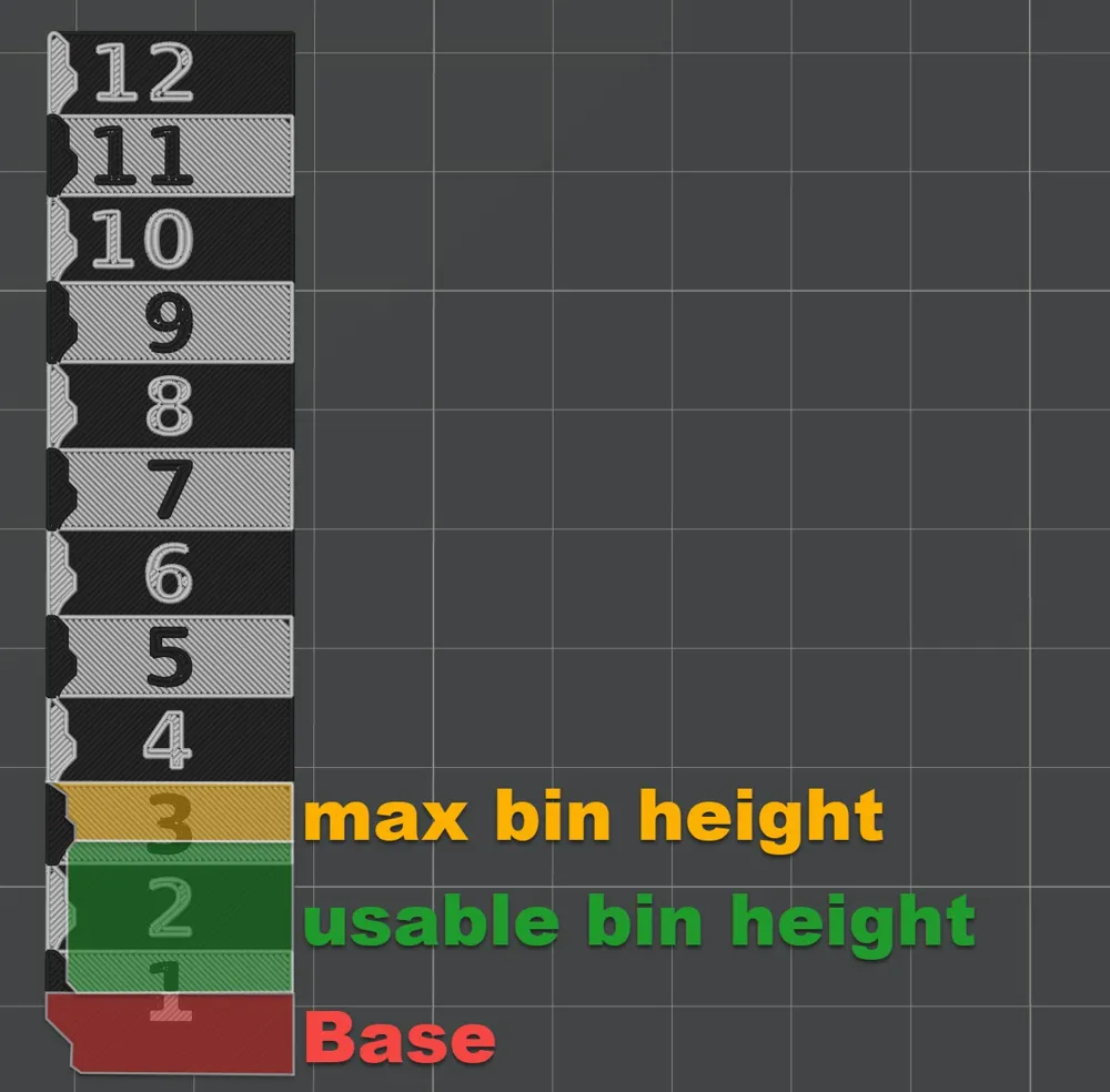 Gridfinity Height Ruler - Slim Edition by ABDELat - MakerWorld