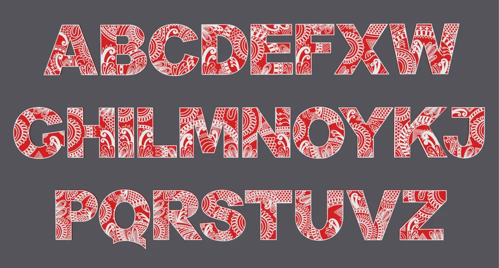 Decorative Letters for Custom Text - Free 3D Print Model - MakerWorld
