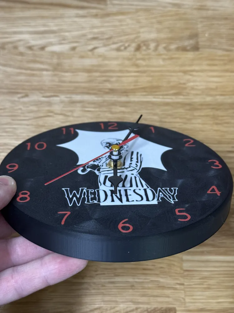 Wednesday Addams Clock - Free 3D Print Model - MakerWorld