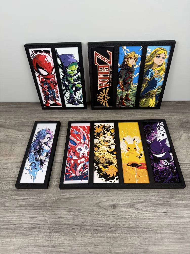Bookmark Frames - Friction Fit - Free 3D Print Model - MakerWorld