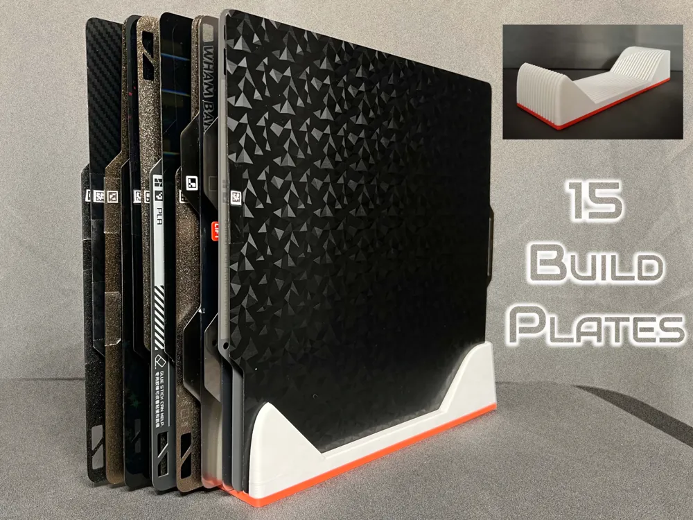 Bambu Lab Plate Holder - 15 plates by BRE3DLOVE Designs - MakerWorld