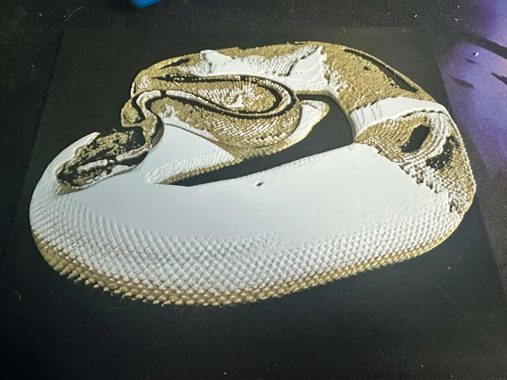 hueforge python royal - Modèle d'Impression 3D Gratuit - MakerWorld