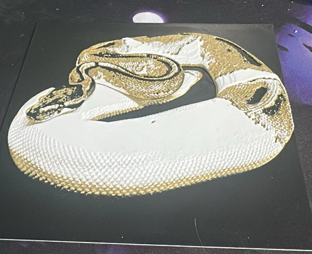 hueforge python royal - Modèle d'Impression 3D Gratuit - MakerWorld