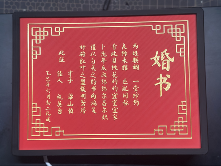 Chinese Wedding Certificate: Customizable with Official Frame ...