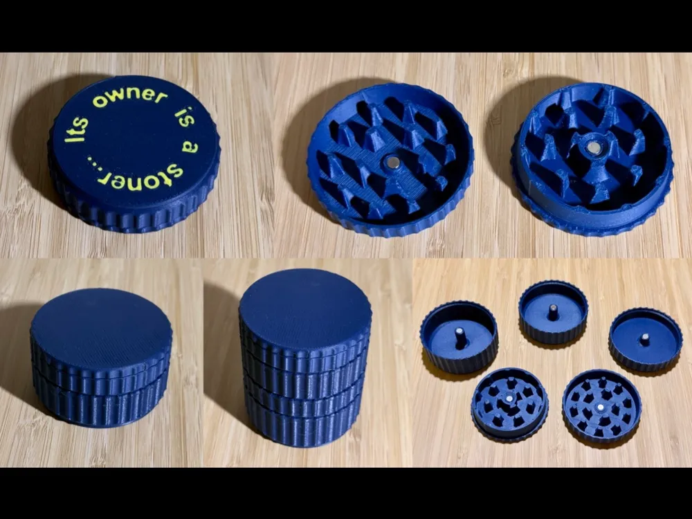 magnetic Grinder - optional with magnetic Tins - Free 3D Print Model ...