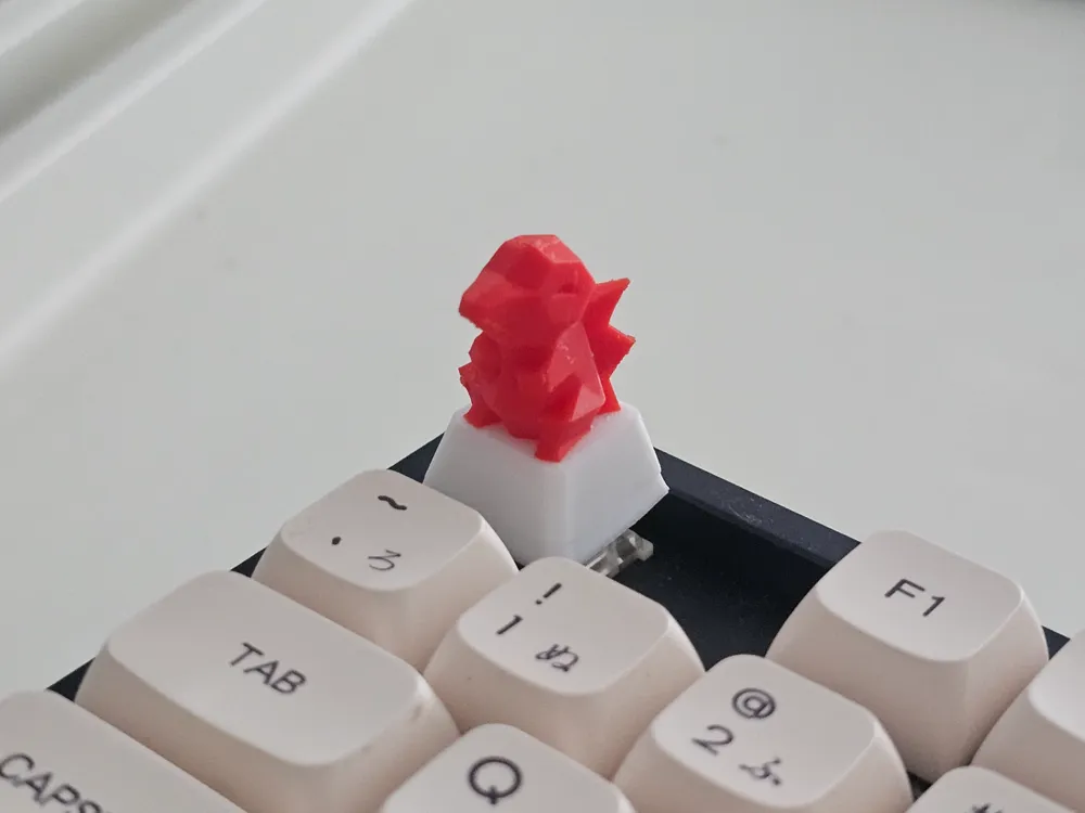 Low-Poly Cyndaquil Keycap - Cherry MX Compatible Remixed by John ...