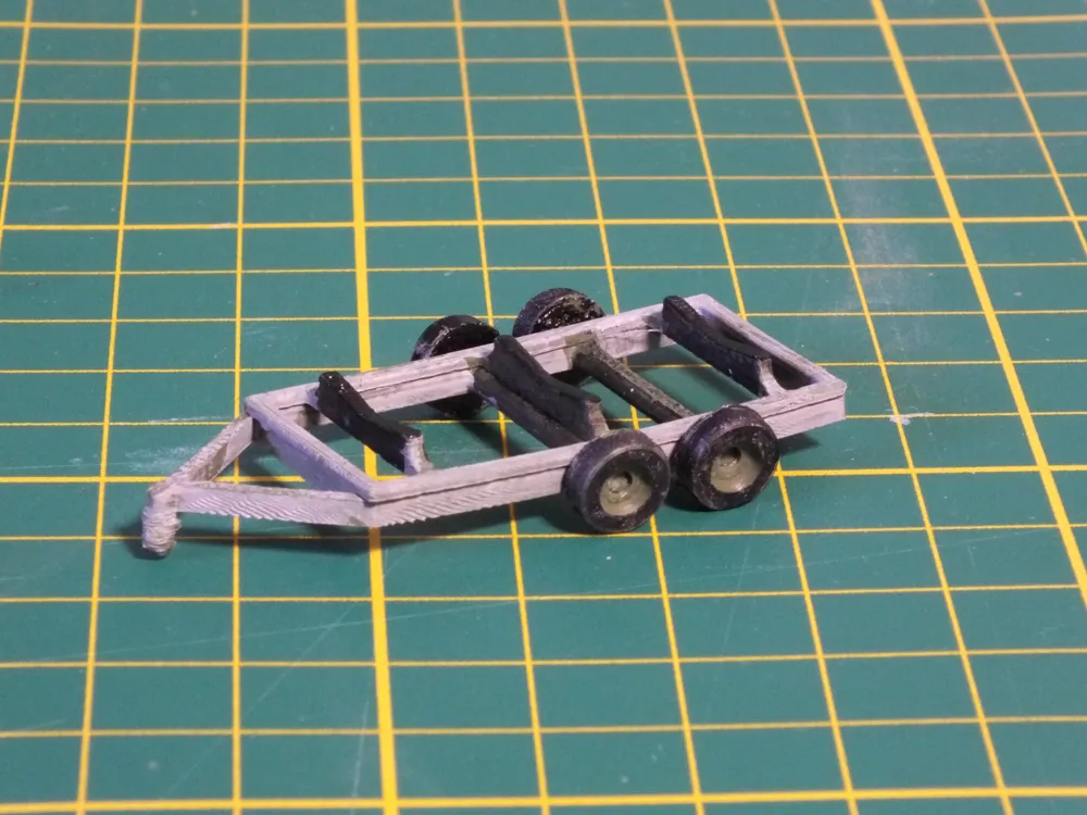 HO scale Trailer with Boat Adapter by 3-Dr. Lighthouse Design - MakerWorld