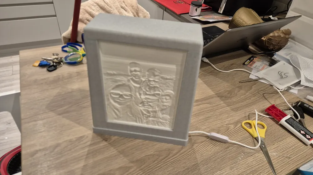 Double Sided Lithophane Frame, Lamp, Decoration - Free 3D Print Model ...