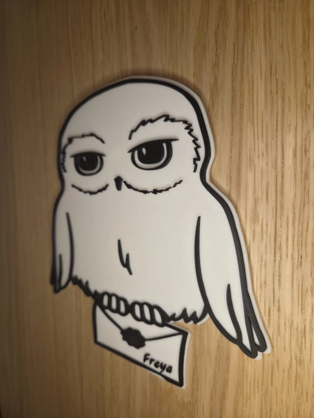 Harry Potter Hedwig Name Sign – Customizable - Free 3D Print Model ...