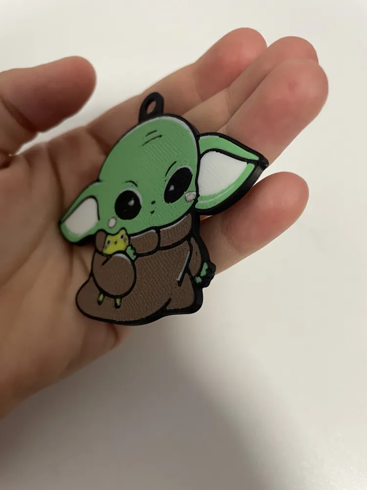 Grogu keychain - Free 3D Print Model - MakerWorld