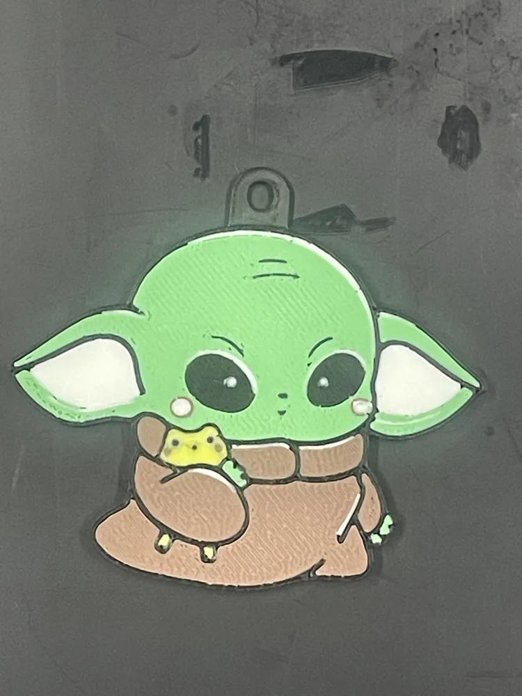 Grogu keychain - Free 3D Print Model - MakerWorld