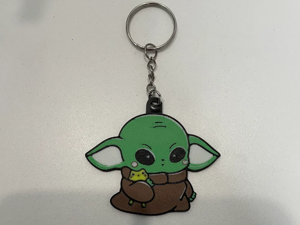 Grogu keychain - Free 3D Print Model - MakerWorld