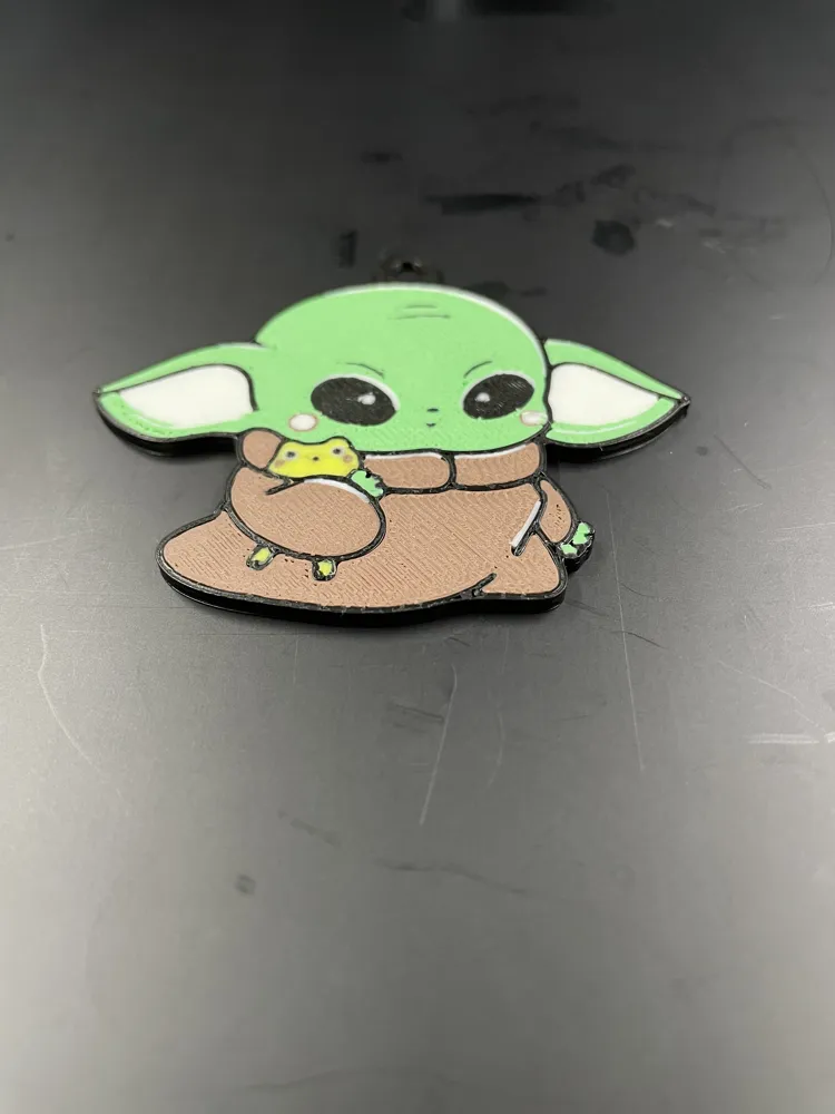 Grogu keychain - Free 3D Print Model - MakerWorld