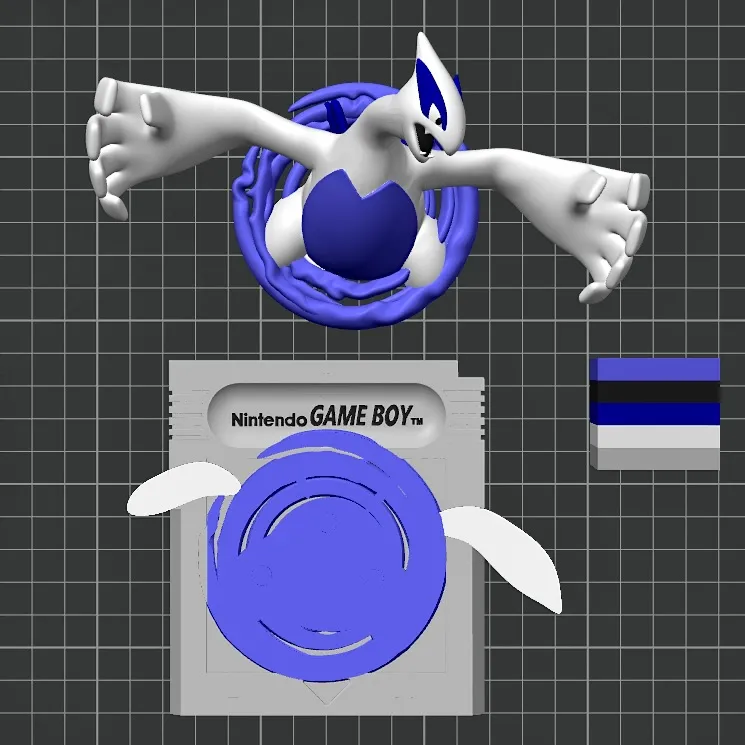 洛奇亚宝可梦绿版Game Boy任天堂卡带 来自 ABC3D - MakerWorld