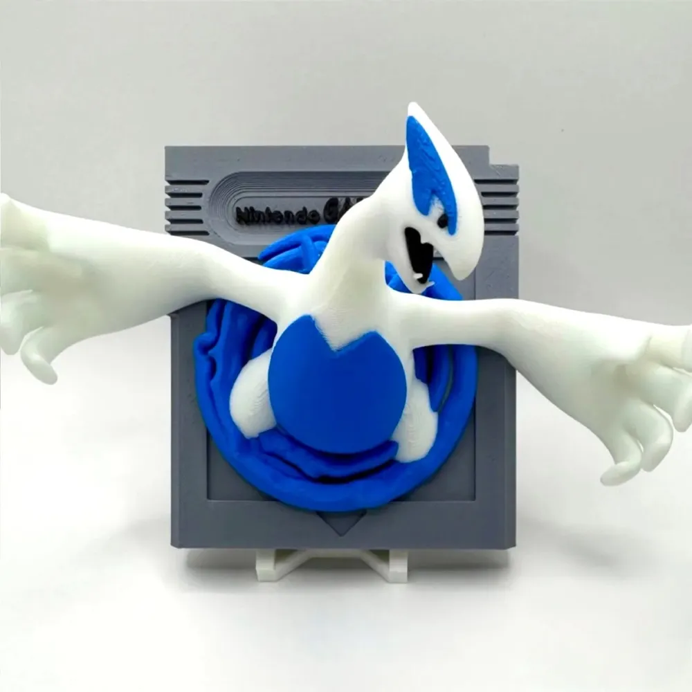 洛奇亚宝可梦绿版Game Boy任天堂卡带 来自 ABC3D Models MakerWorld：免费下载 3D 模型