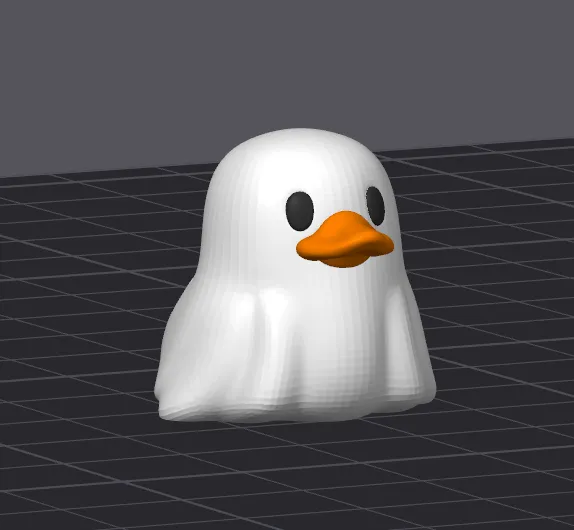 Mini Ghost Duck – Cute Halloween decoration - Free 3D Print Model ...