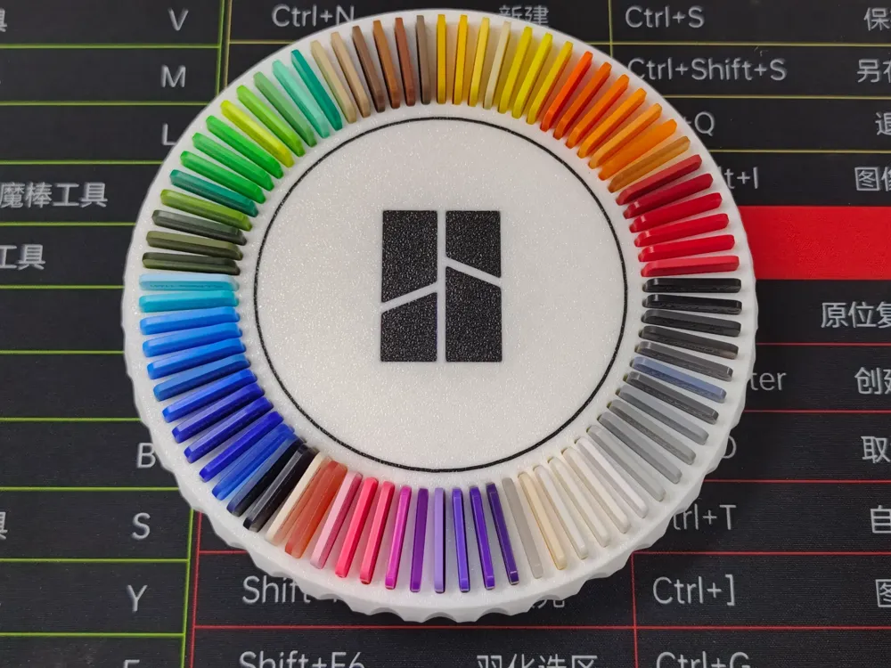 Bambu Lab Official Filament Swatch Carousel: Smooth Rotation by Joy-Top ...