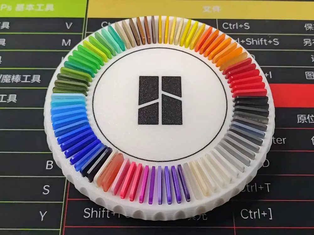 Bambu Lab Official Filament Swatch Carousel: Smooth Rotation by 油菜又爱打 ...