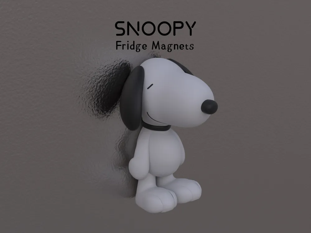 Snoopy Fridge Magnets by Skylar Xu MakerWorld: Download Free 3D Models