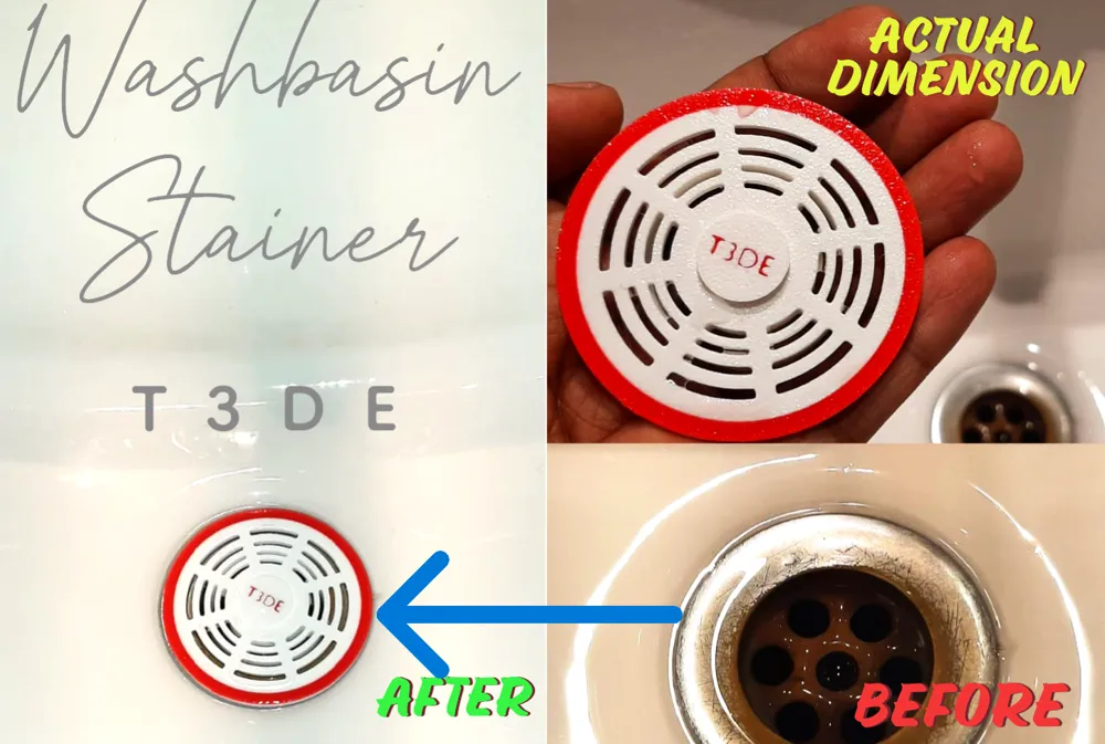 Wash Basin Stainer by T3DE - MakerWorld