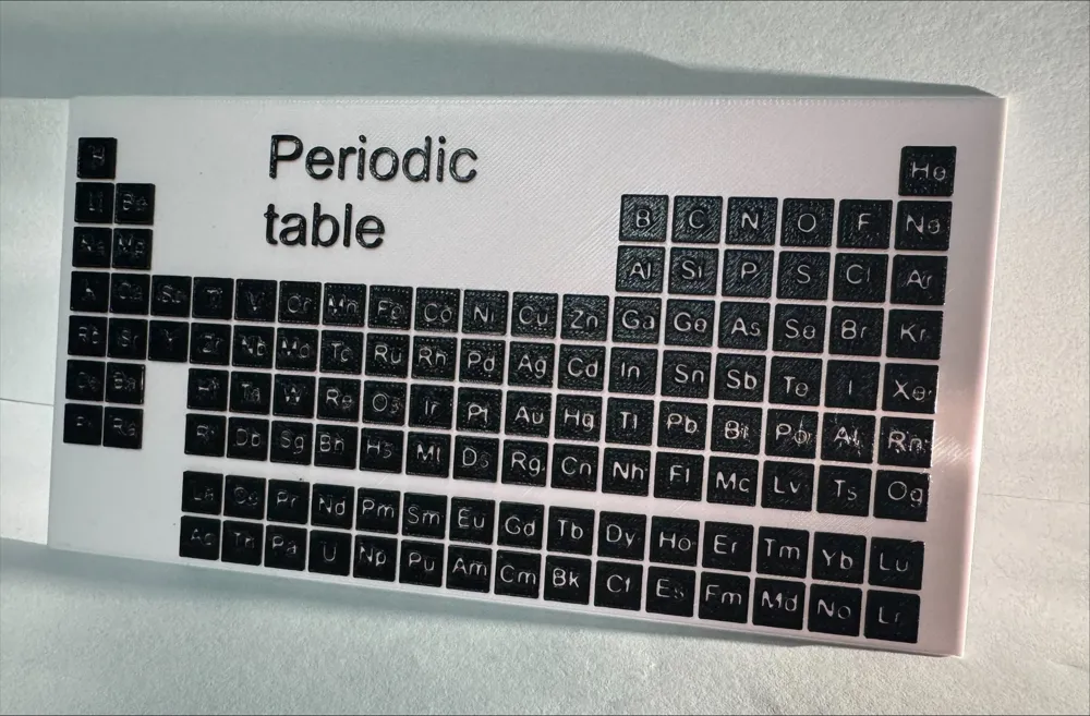 Periodic table by Glaztrick MakerWorld: Download Free 3D Models