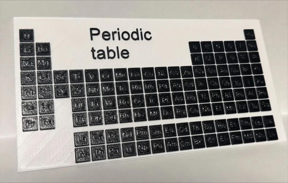 Periodic table by Glaztrick MakerWorld: Download Free 3D Models