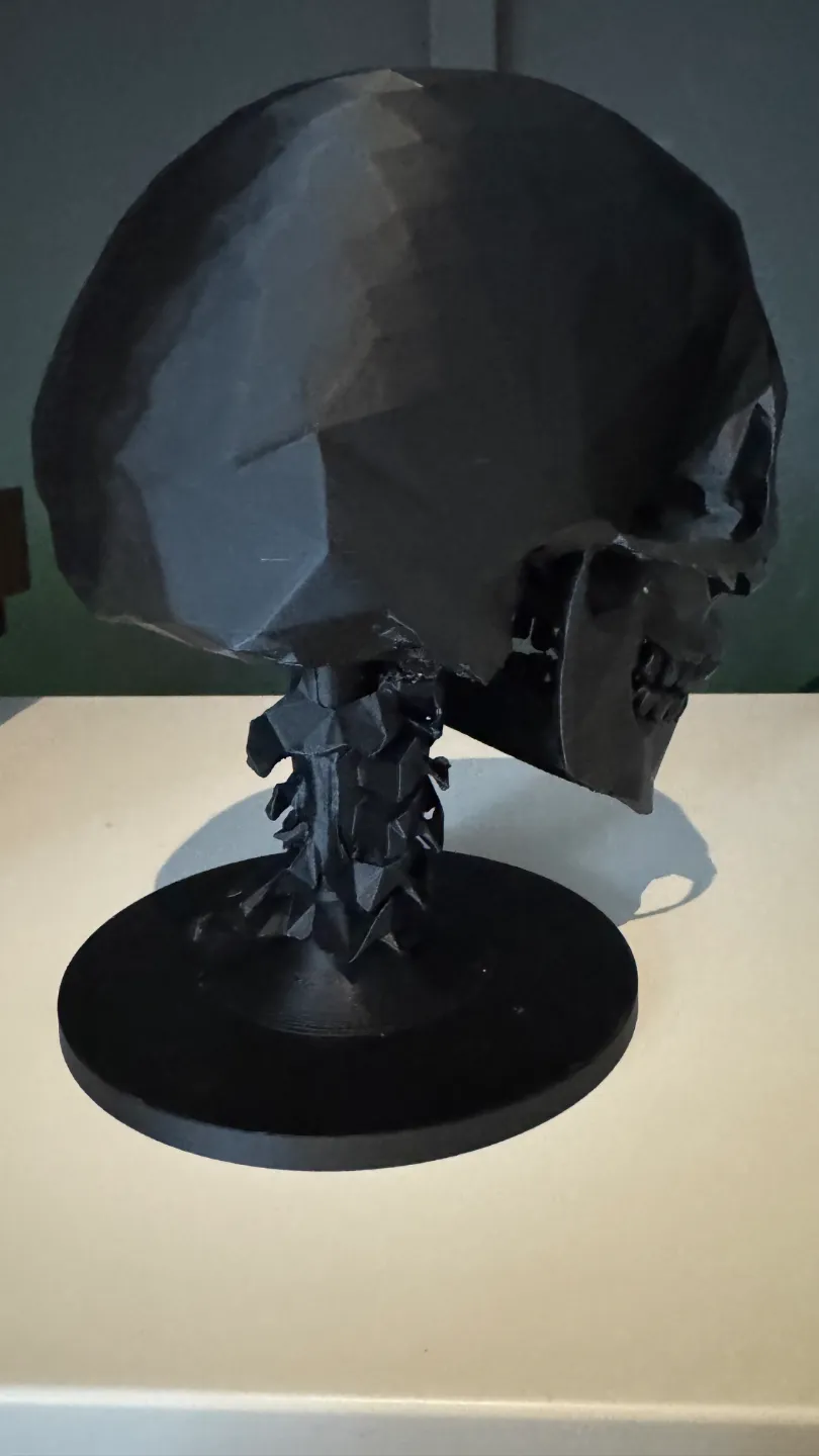 Black Skull Stand - Headphone stand / Deco by HELiX MakerWorld ...