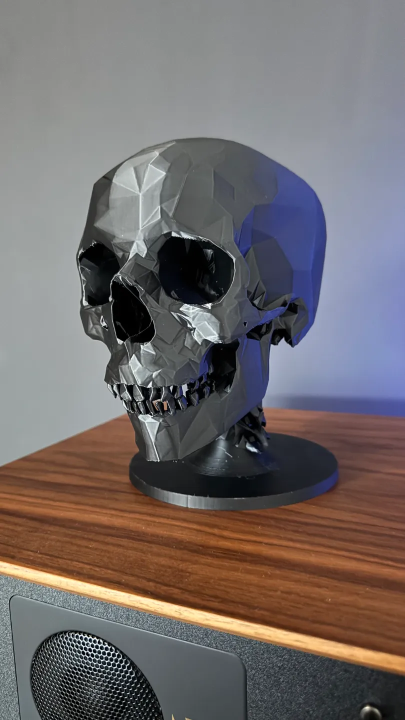 Black Skull Stand - Headphone stand / Deco by HELiX MakerWorld ...